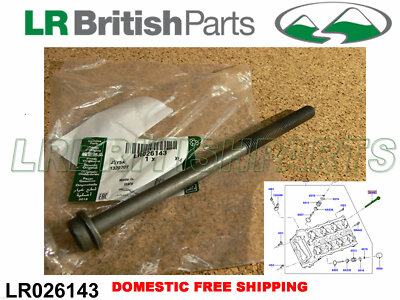 GENUINE LAND ROVER CYLINDER HEAD BOLT 5.0L & 5.0L SC V8 PETROL LR026143 ...