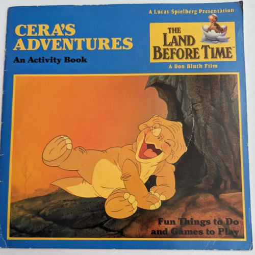 Cera's Adventures The Land Before Time 1988 Activity kids book Movie ...