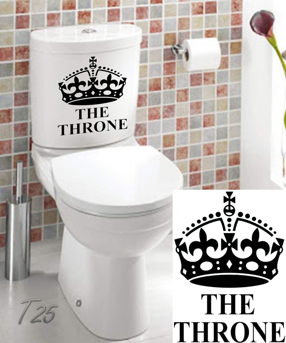 Restrooms Funny Toilet Entrance Decal Sticker Funny Bathroom Door Sign