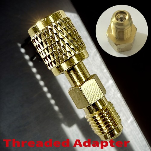 HVAC R32 R454B/R32 A2L Reverse Thread 1/4” Female, 1/4” Male Adapter ...