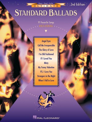 Ultimate Standard Ballads Piano Sheet Music Guitar Chords 91 Songs Book ...
