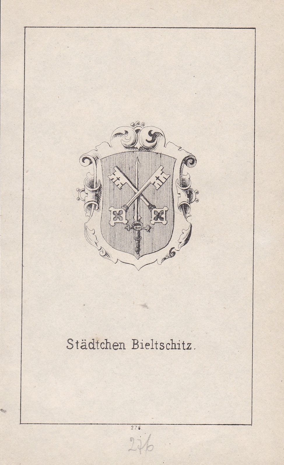 1840 Belcice Bieltschitz Czech Republic Emblem Heraldry Coat Of Arms ...
