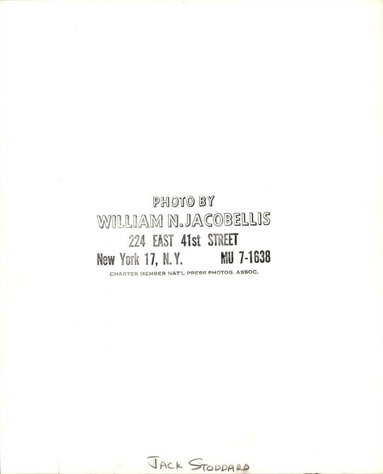 PF2 Original Photo JACK STODDARD 1950s NEW YORK RANGERS NHL HOCKEY ...