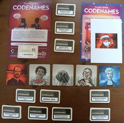 Codenames Promo Mini Expansion Authors & Games Goodie Bonus Pack ...