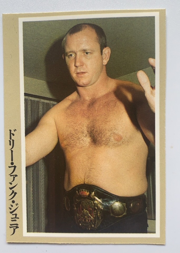 Terry Funk/Dory Funk Jr 1989 BBM Magazine Wrestling Hand cut Card | eBay