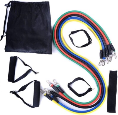 BFR Resistance Bands Exercise Tone Sculpt Flex Strength Training 10pc Go-Bag set | eBay