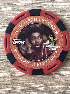 2005-06 Topps Nba Poker Chip Jeton De Poker Oscar Robertson Retired ...