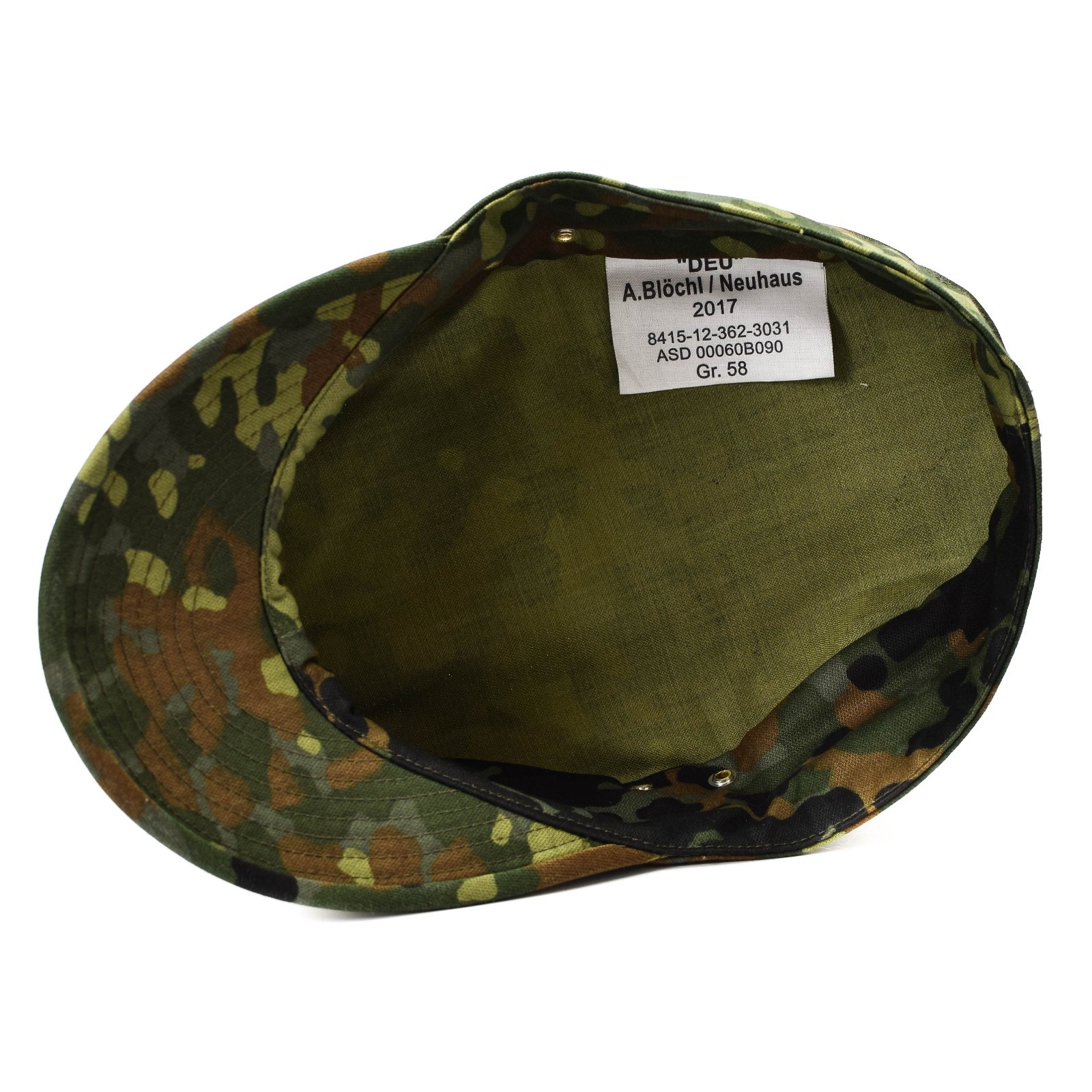 Genuine Original German army Flecktarn cap BW woodland camo military hat NEW | eBay