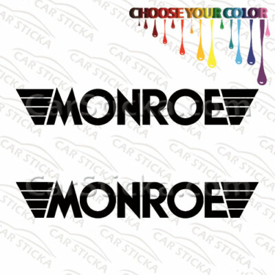 2 of 8" to 20" Monroe Shocks and Struts /A bumper vinyl stickers decals ...