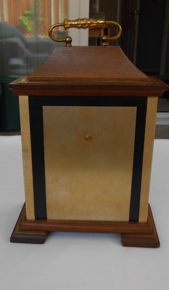 free standing clock quartz wood and brass made in great britain tochigi ...