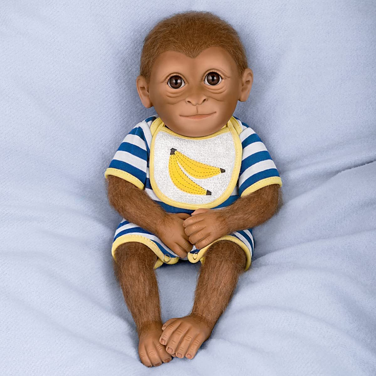 Ashton-Drake Galleries Kirby Monkey Baby Doll Lifelike Realistic Mohair ...