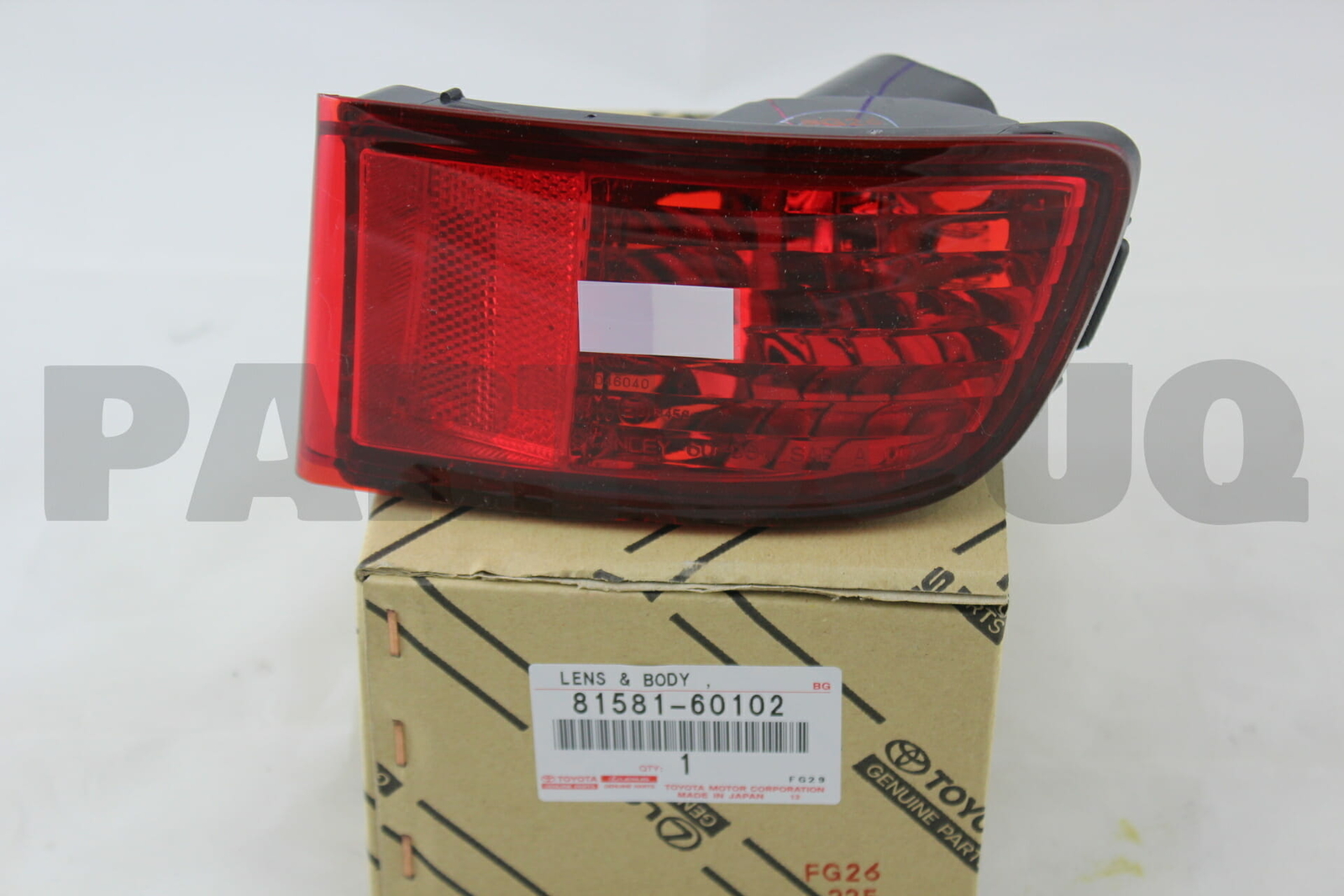 8158160102 Genuine Toyota LENS AND BODY, REAR LAMP, RH 81581-60102 | eBay