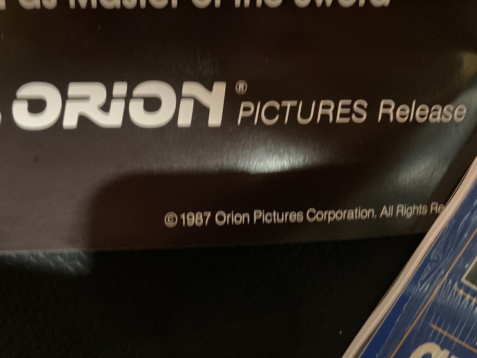 Iron Warrior Original Movie Poster 1987 Orion Michael Okeefe Rare | eBay