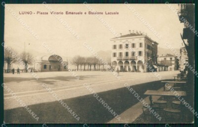 Varese Luino Piazza Vittorio Emanuele Stazione Lacuale cartolina RB8554 ...