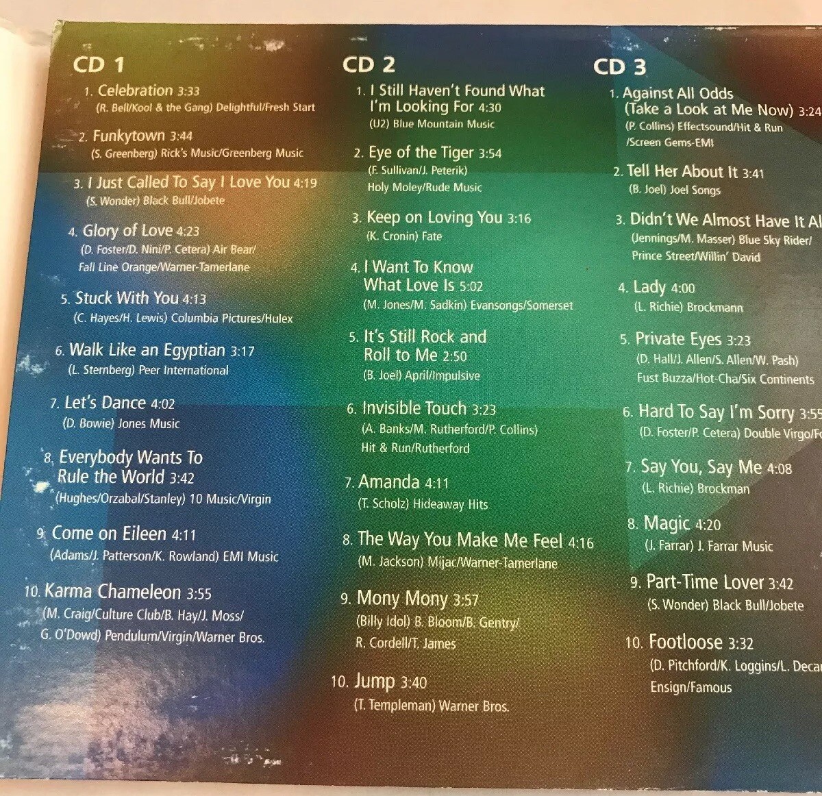 #1 Hits of the 80's [Madacy] by The Countdown Singers (CD, Sep-2005, 3 ...