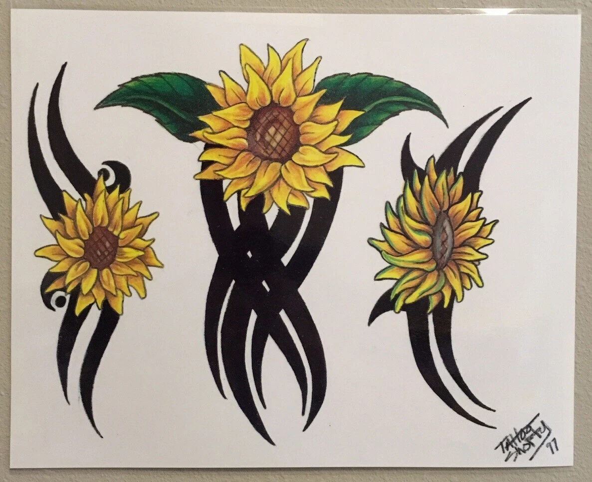 American Traditional Flower Flash