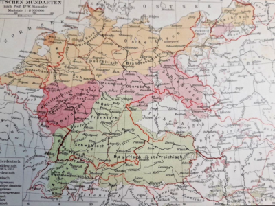 German Dialects Map Spread Of The German Language