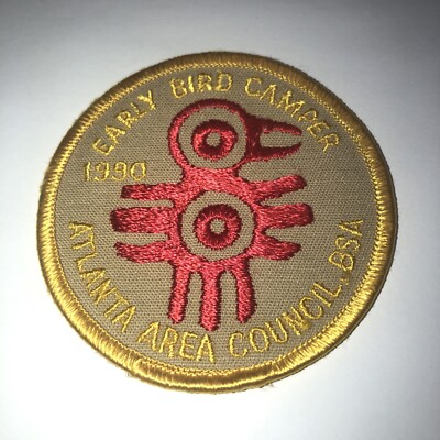 VINTAGE BSA Patch Early Bird Camper 1990 Atlanta Area Council BSA. S ...