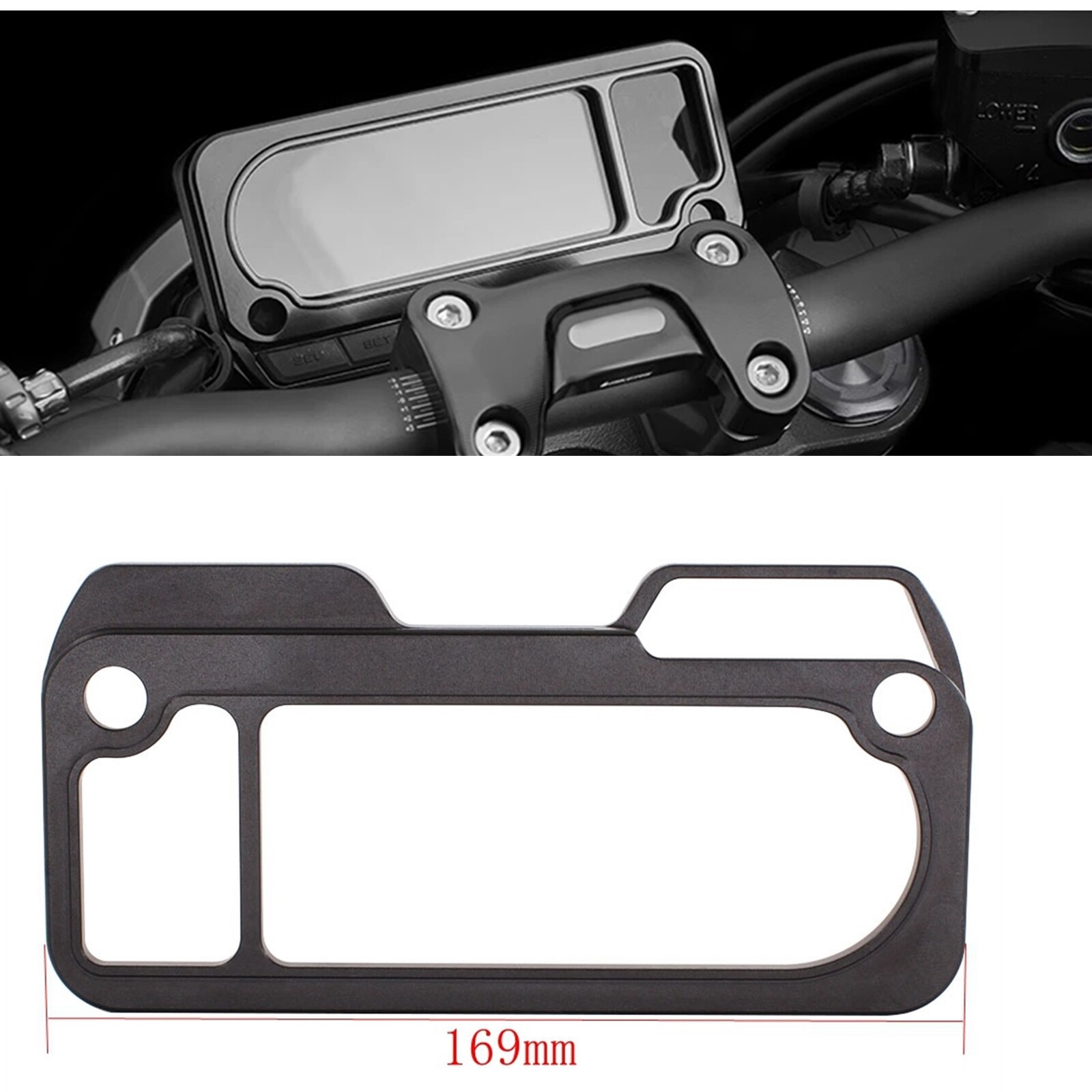 1Pc Black Speedometer Cover Trim For Honda CB500X CB650R CBR650R 2019 ...