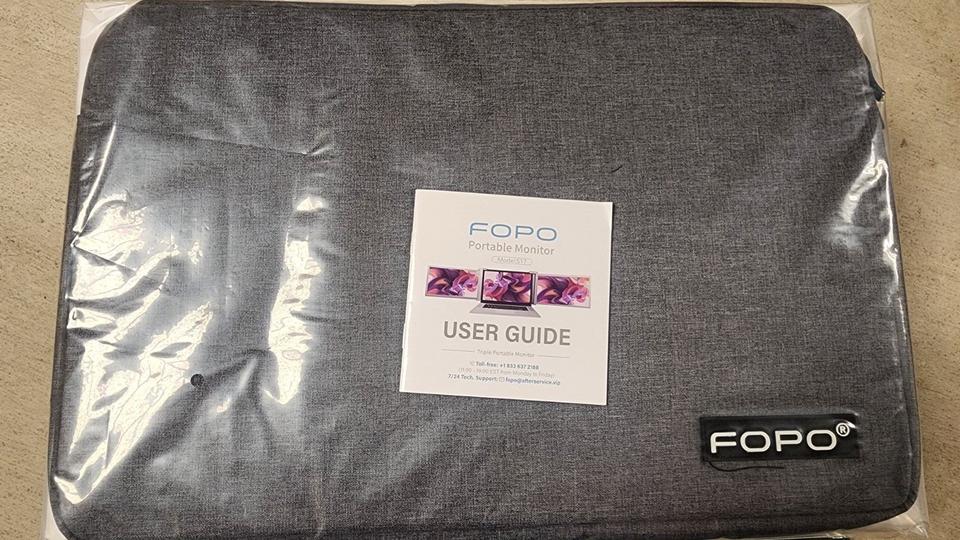 FOPO S17 15" Triple Portable Monitor 1080p Laptop Screen Extender | eBay