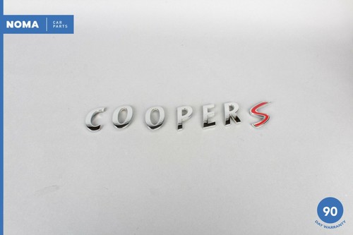 08-14 Mini Cooper S Clubman R55 Rear Back Trunk Boot Letters Logo Badge ...