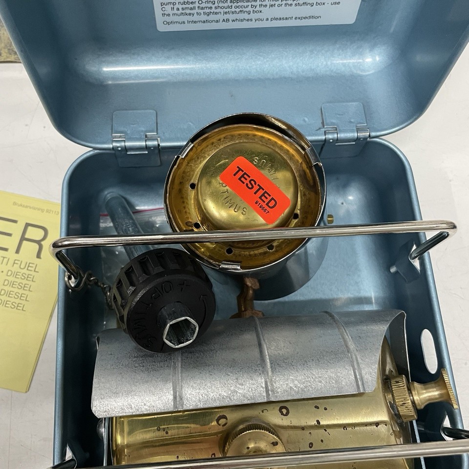 Optimus 111 Hiker Camp Stove Multi-Fuel Burner NEW OLD STOCK | eBay