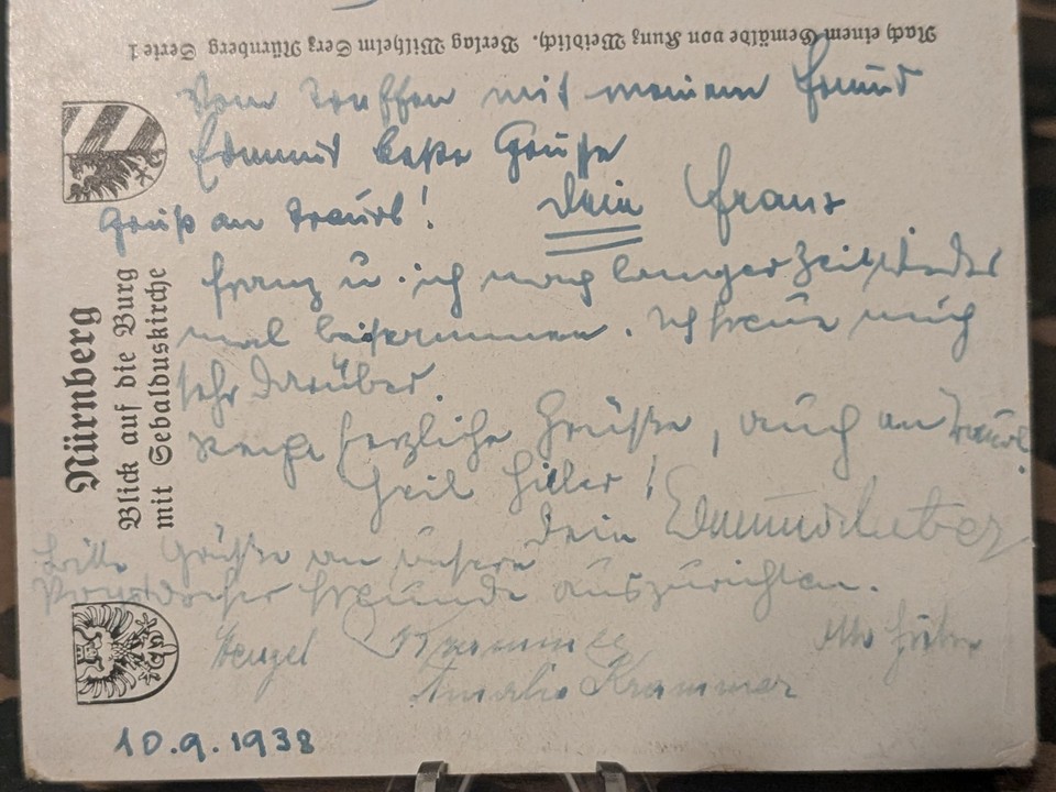 RARE German Reich WWII WW2 1938 Reichsparteitag Nürnberg Color Art ...