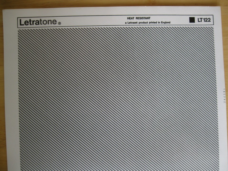 .1 x Letraset Letratone Sheet LT 122 * | eBay