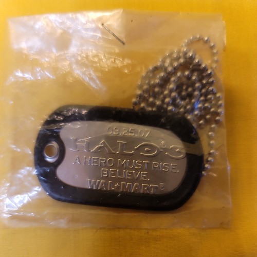 New Rare Halo 3 Dog Tag from 2007 Walmart Exclusive | eBay