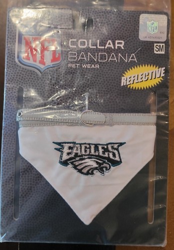 NEW PHILADELPHIA EAGLES NFL REFLECTIVE SMALL COLLAR BANDANA DOG PET ...