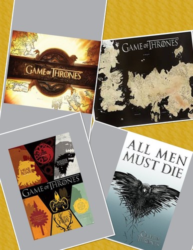 Game Of Thrones Poster HBO Series 24 x 36 Lot Of 4 | eBay