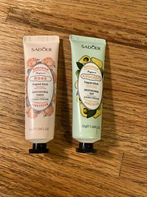 Sadoer Hand Cream Set Rose and Avocado - Moisturizing, Fragrant | eBay