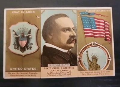 Cleveland 1888 W. Duke, Sons & Co. Great Americans Card. Great ...