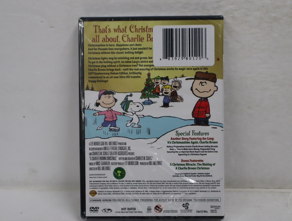 A Charlie Brown Christmas (DVD, 2008) Deluxe Edition Peanuts New Sealed ...