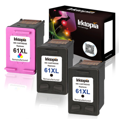 61XL Combo Pack Ink Cartridges for HP Deskjet 2512 2540 2544 3052 3512 ...