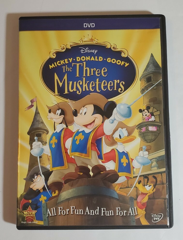 Mickey Donald Goofy The Three Musketeers Dvd