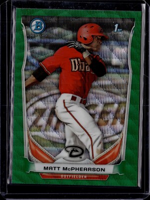 2014 Bowman Matt McPhearson Green Wave 1st Bowman 04/25 | eBay