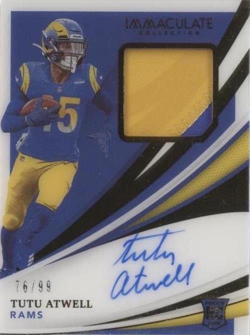 2021 Panini Immaculate Collection - Rookie Patch Autographs Tutu Atwell ...