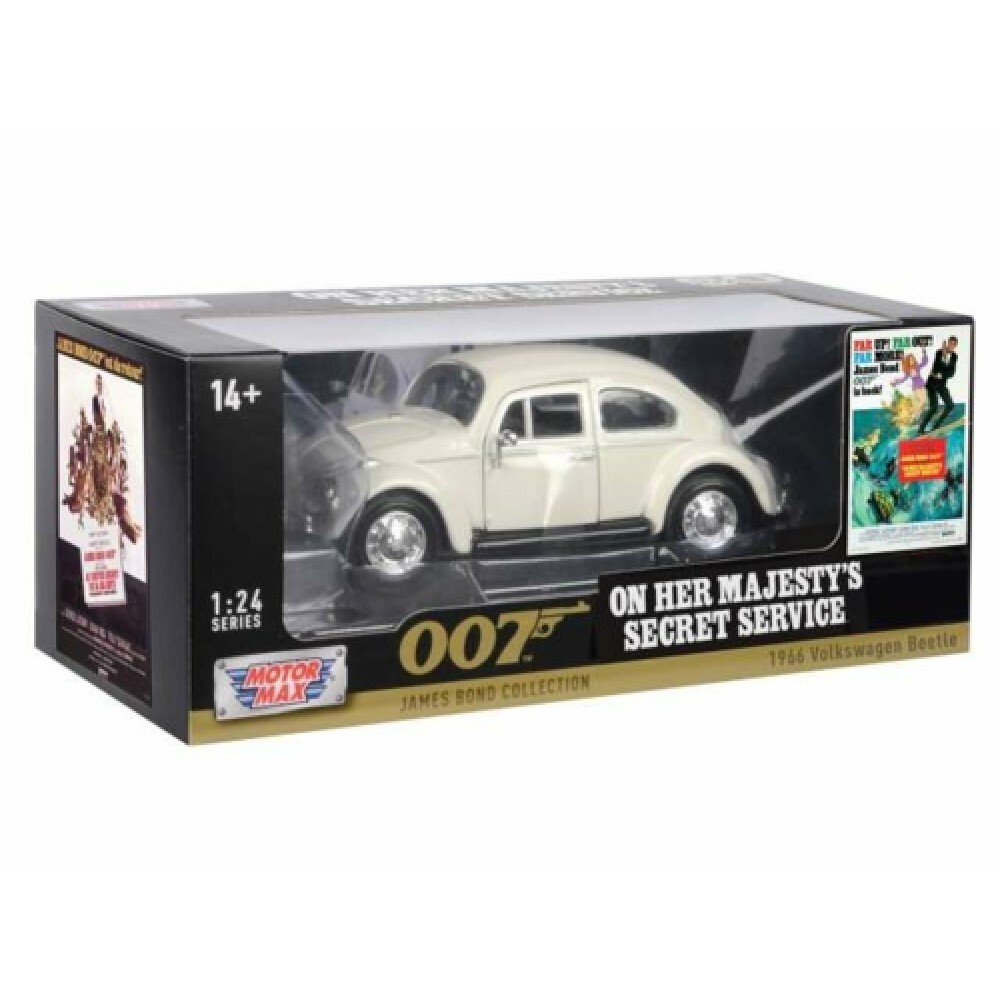 Motorma/24 Scale 79854 - 1966 VW Beetle - 007 On Her Majesty's Secret ...