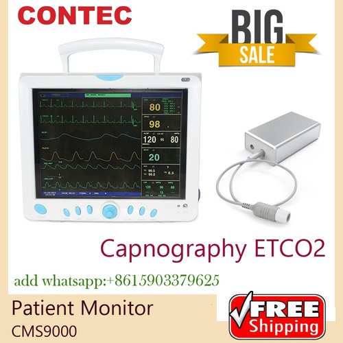 CMS9000 ICU Vital Signs Patient Monitor ECG,NIBP,SPO2,PR,RESP,TEMP ...