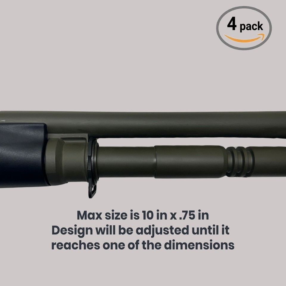 Pack of 4 Custom Shotgun Barrel Stickers Decals Vinyl Gun Decal 10" x ...