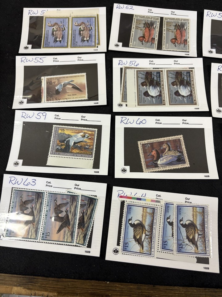 Consecutive RW1-RW31 + RW 33- RW 67 ++US Federal Duck Stamps 1934 ...