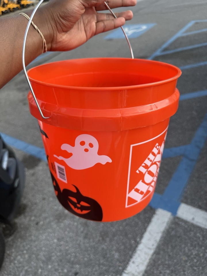 Home Depot Halloween Ghost Bucket | eBay