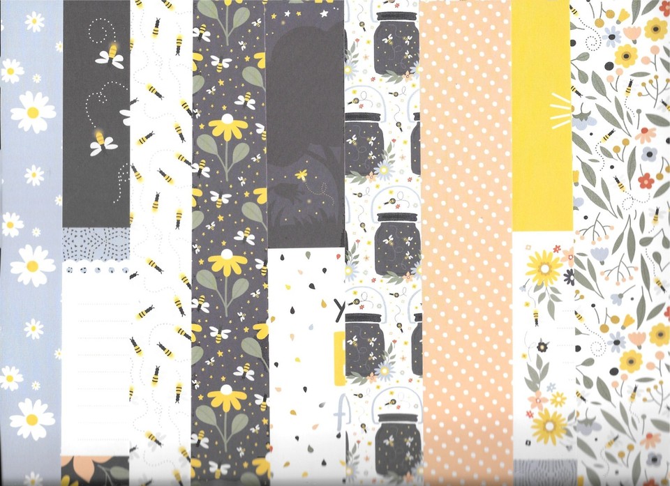 "Firefly" 12 x 12 paper w/ sticker sheet w/ 6 x 6 paper pad by Echo ...