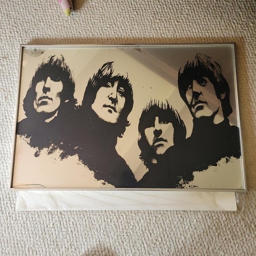 Vintage 70s Rare Beatles Rubber Soul Mirror wall hanging 20” X 30” | eBay