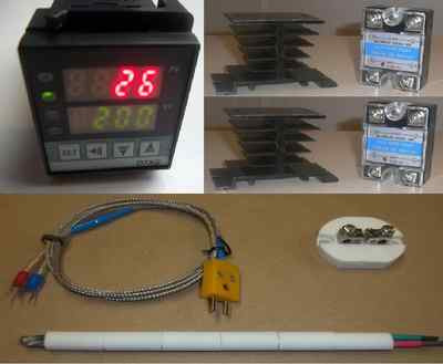 PID Temperature Controller Kiln Probe 2x40A SSR Relay Paragon Pottery ...
