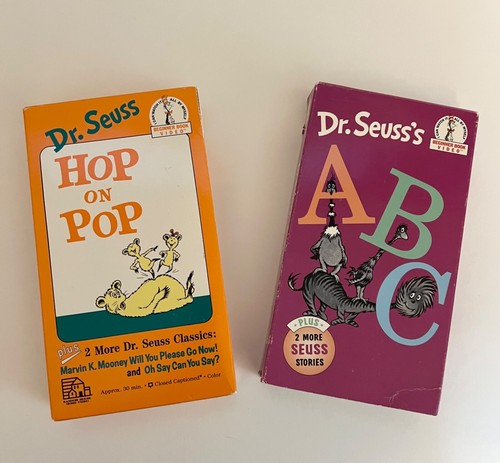 Set of 2 Dr. Seuss's ABC & Hop on Pop, Plus More Classics! VHS Tapes ...
