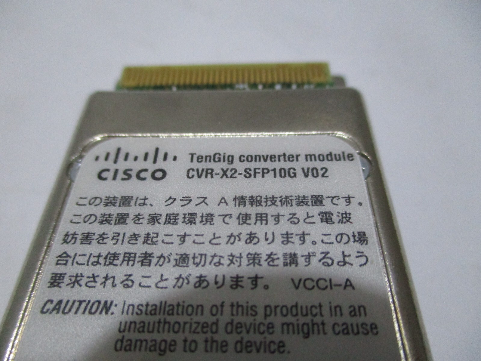CISCO CVR-X2-SFP10G V02 74-6321-02 C0 TEN gig Converter Module ...