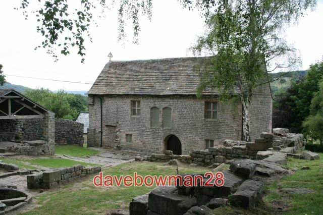 PHOTO PADLEY CHAPEL UPPER PADLEY DERBYSHIRE THE REMAINS OF PADLEY MANOR ...