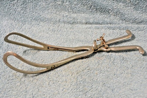 Antique Early 1900s Nickel Plated Birthing Forceps LOOK Medical ...